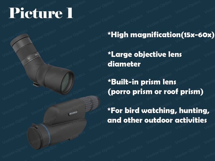 Angled vs Straight Spotting Scope, How to Choose? – Vector Optics US ...