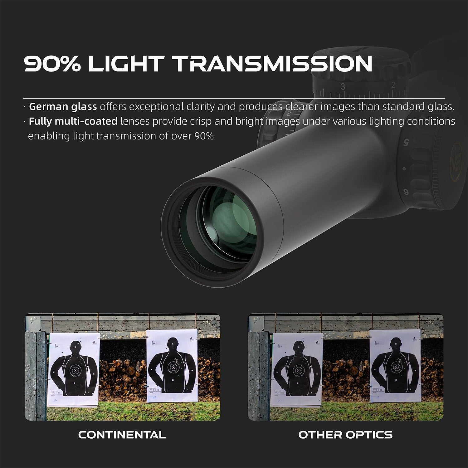LPVO for IPSC & 3-Gun | Continental 1-6x24i Fiber LPVO Rifle Scope ...